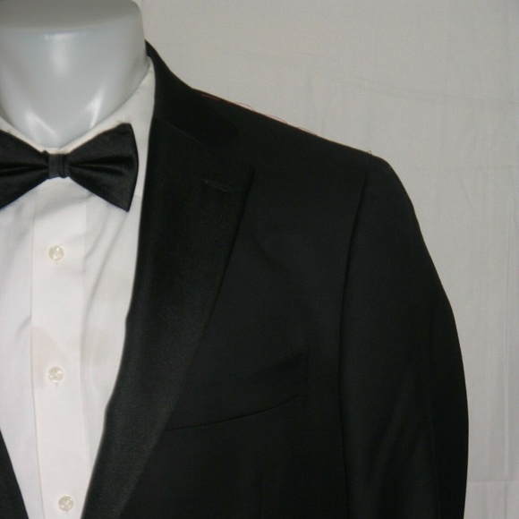 Isaia | Suits & Blazers | Isaia Aquaspider Base S Black Notch Lapel Two ...